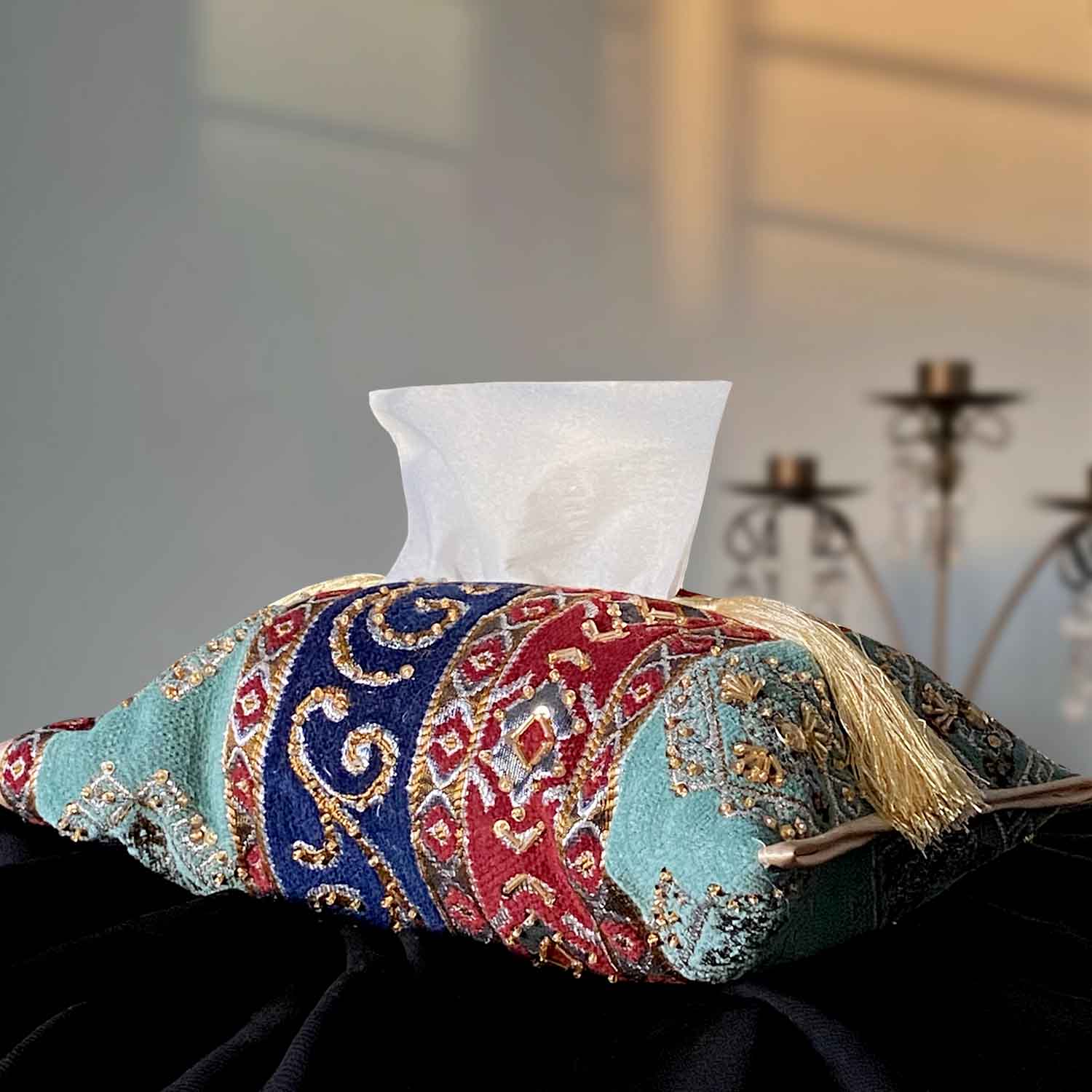 Hand Sequin Tissue Box Covers | Trendy Home Pakistan